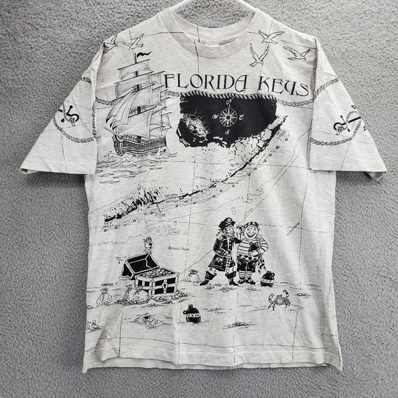 Belton | Shirts | Vintage T Shirt Florida Keys All Over Print Belton ...